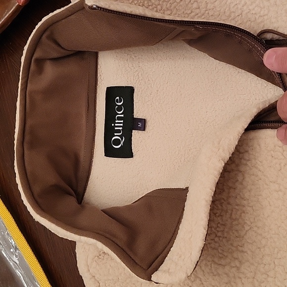 Quince | Jackets & Coats | Quince Mens Tan Recycled Sherpa Jacket ...